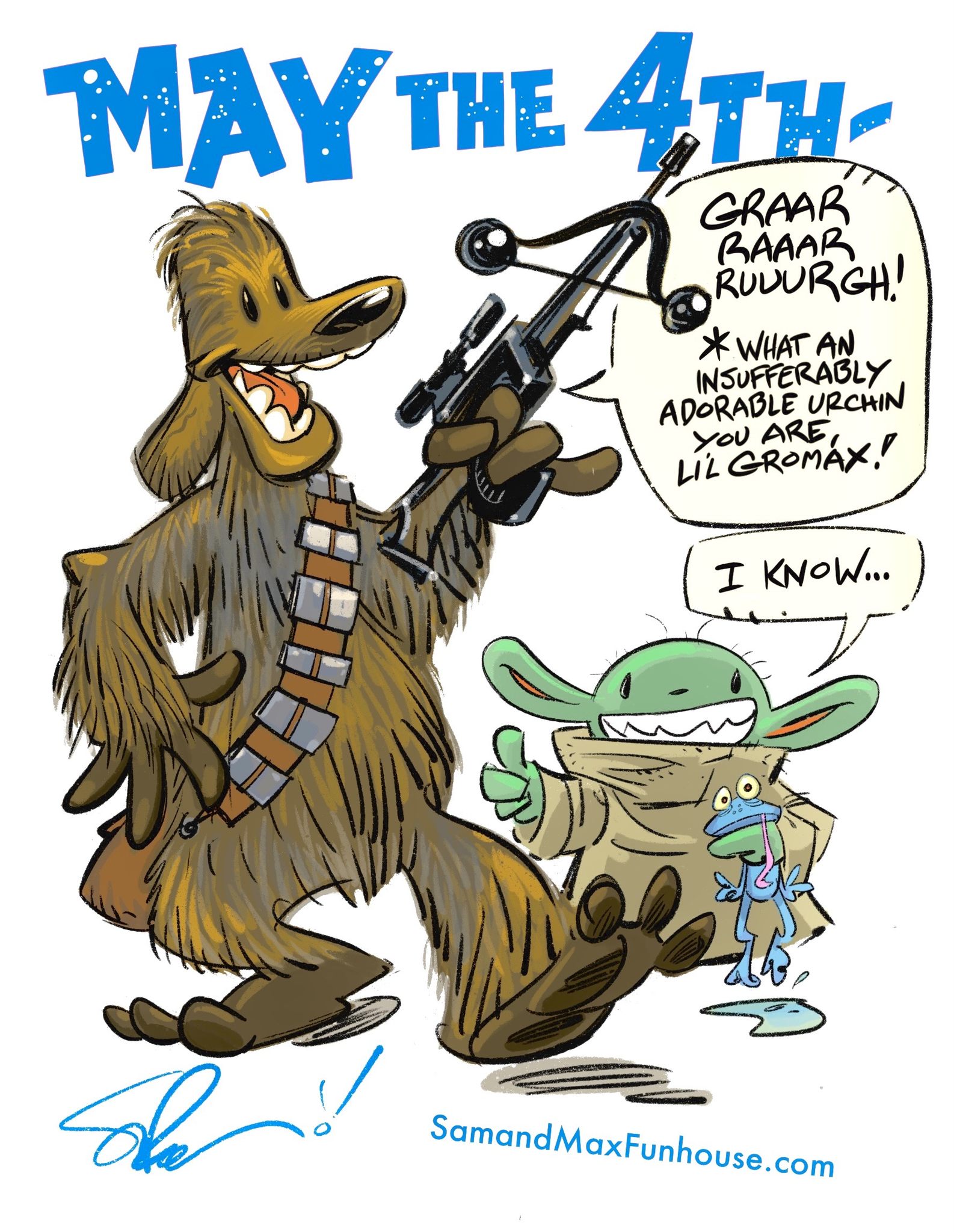 Sam & Max celebrate gorilla suits and Star Wars - Sam & Max